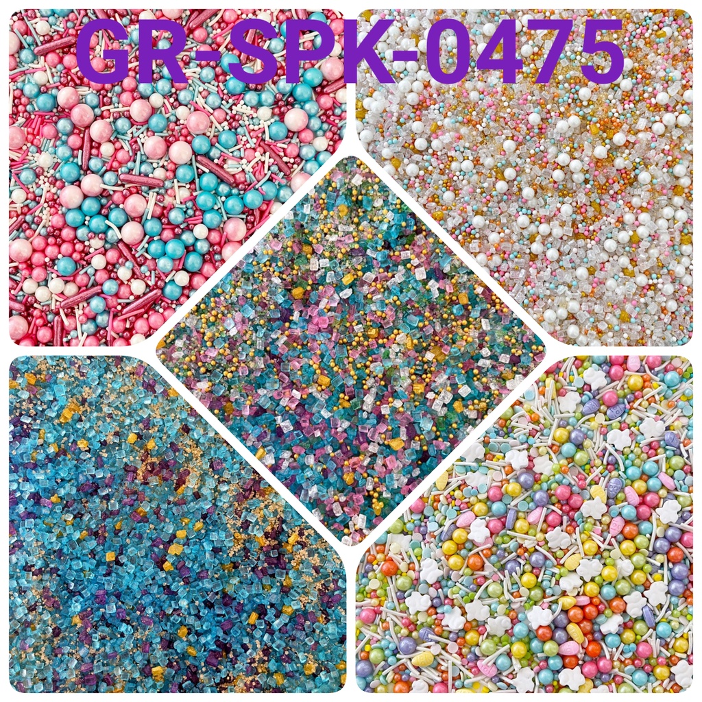 Jual GR-SPK-0475 Sprinkles springkel 1 kg gula batu permata rock sugar ...