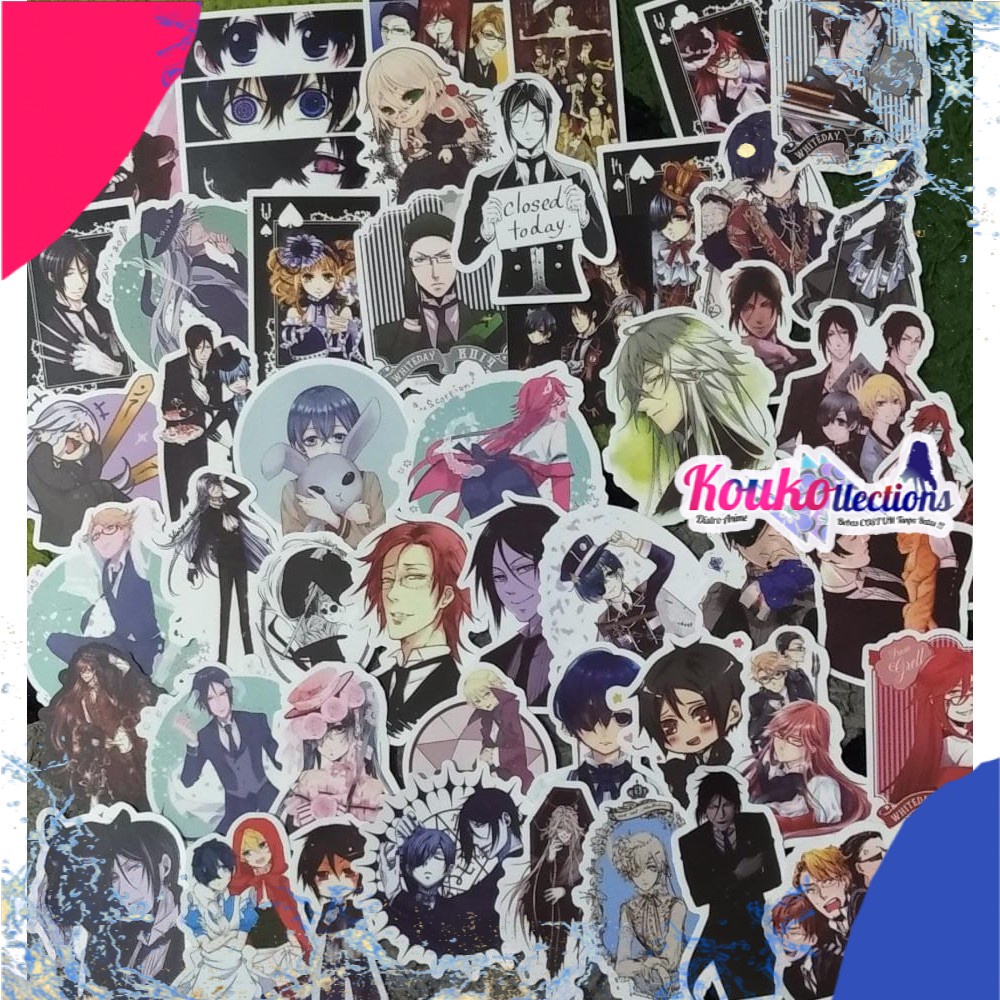 Jual HARGA ISI 30 Stiker Anime Black Butler Sebastian Ciel Francis ...