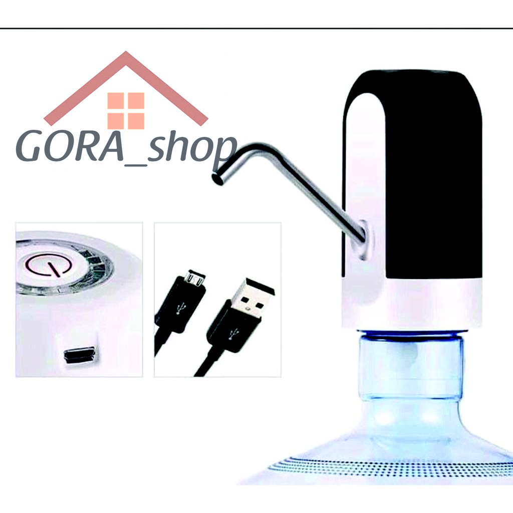 Jual POMPA GALON ELEKTRIK LED POMPA AIR MINUM CHARGER POMPA DISPENSER ...