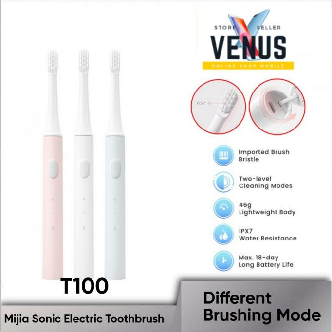 Jual XIAOMI Mijia Sonic Electric Toothbrush T100 - Sikat Gigi Otomatis | Shopee Indonesia