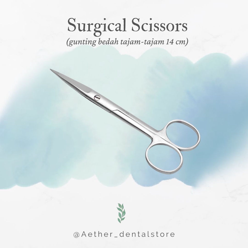 Jual surgical scissors / gunting medis / gunting kecil 14 cm stainless ...
