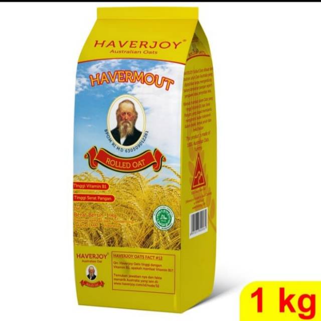 Jual Haverjoy Havermut Rolled Oats 1000gr | Shopee Indonesia