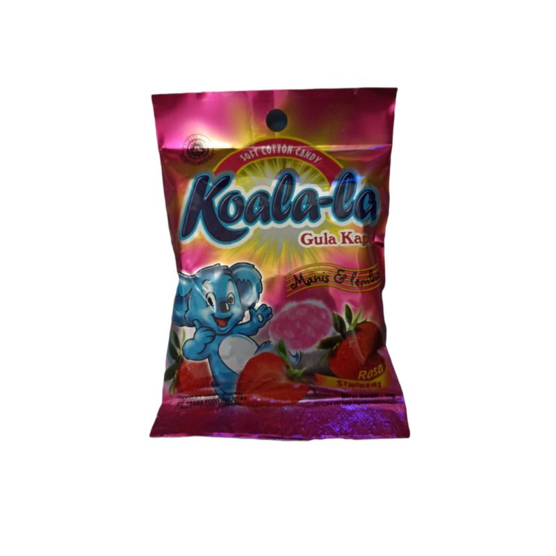 Jual Koala La Permen Gula Kapas Rasa Stroberi 10gr | Shopee Indonesia