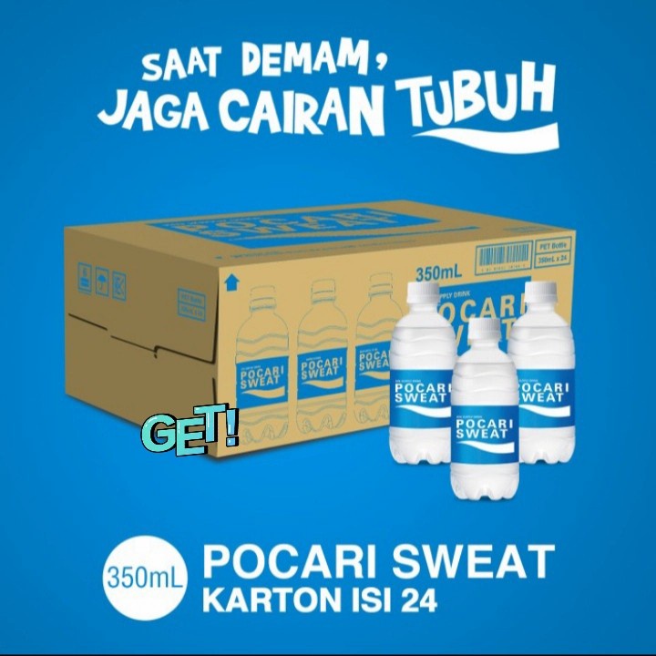 Jual Pocari Sweat 350 ml | dus isi 24 botol | Shopee Indonesia