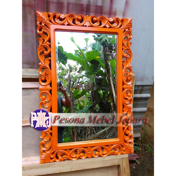 Jual Bingkai atau Frame atau Mirror atau Pigura Cermin Ukir Waru Warna ...