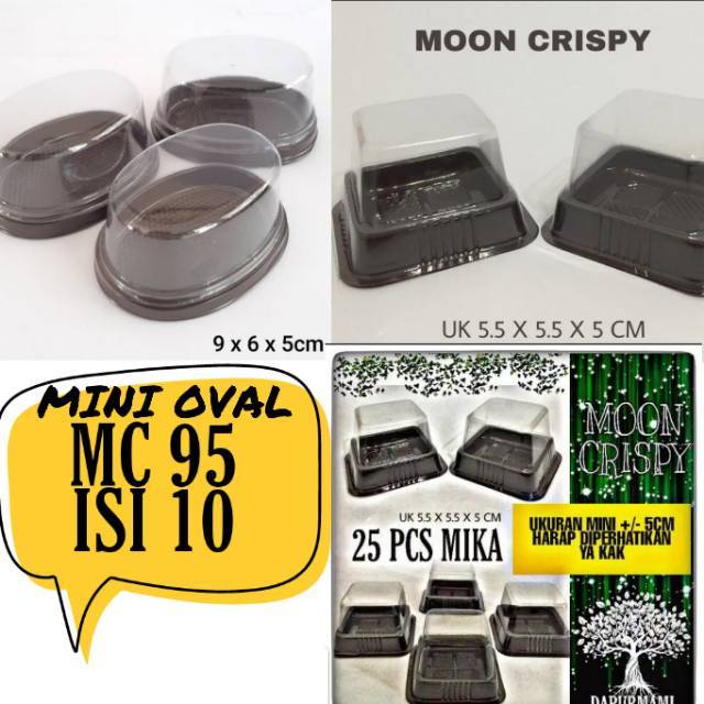 Jual DAPURMAMI 25 BIJI Mika Moon Crispy Mika Puding Mini Cake Mini Brownies mc 95 mc95 | Shopee ...