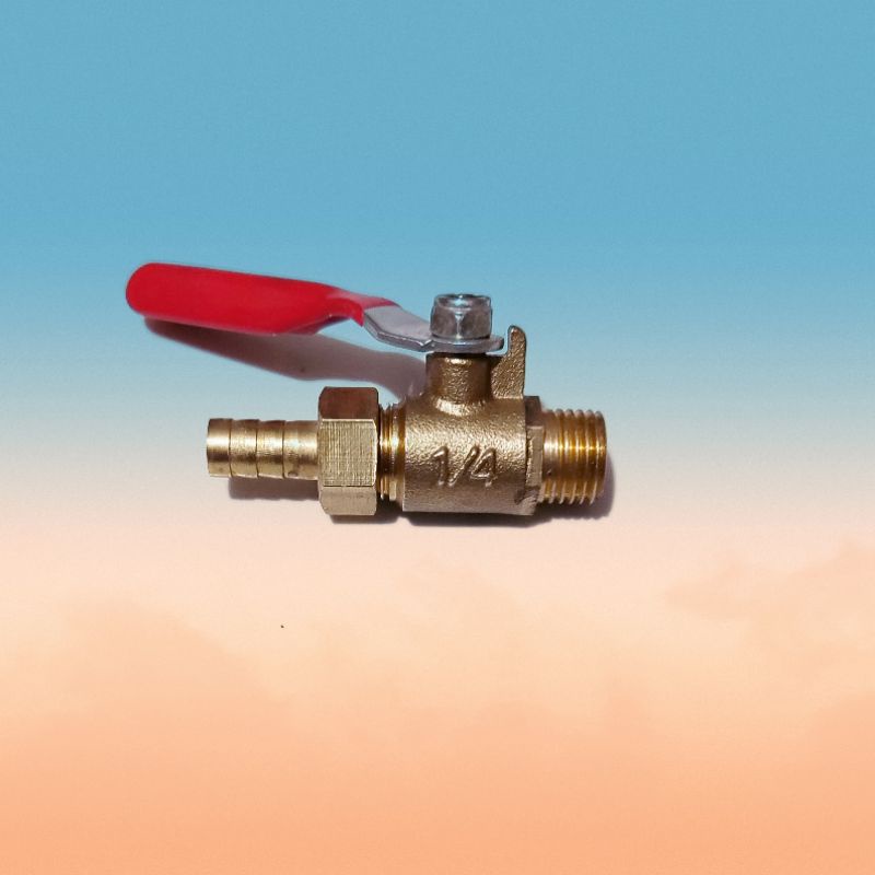 Jual Stop kran mini ball valve selang air/angin kompresor power sprayer ...