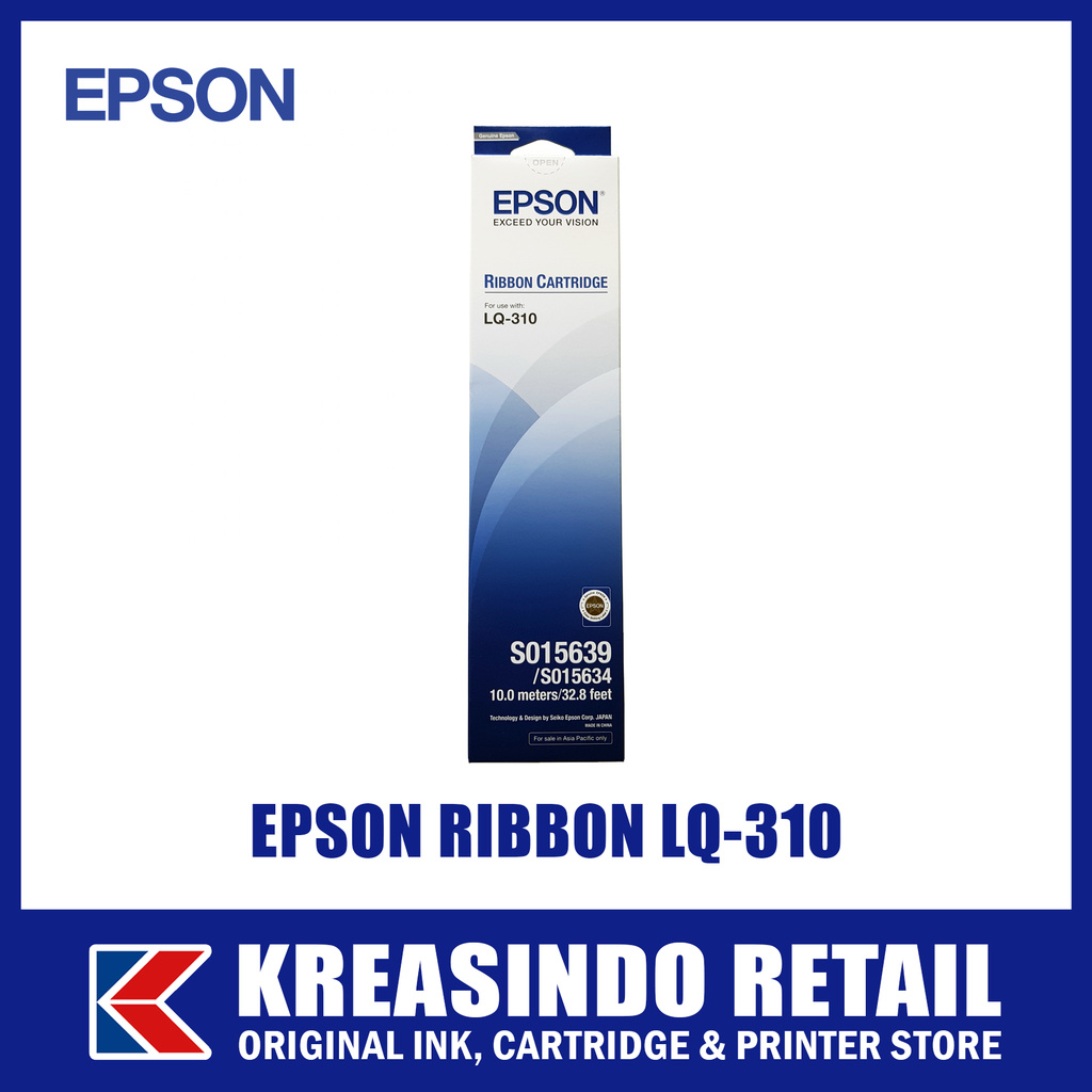 Jual Epson Ribbon Cartridge / Pita / Tinta LQ 310 LQ310 Original ...