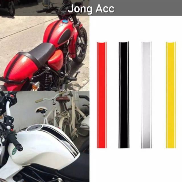 Jual Stiker Tank Body Motor Moge Motif Garis Reflektor Panjang 50cm ...