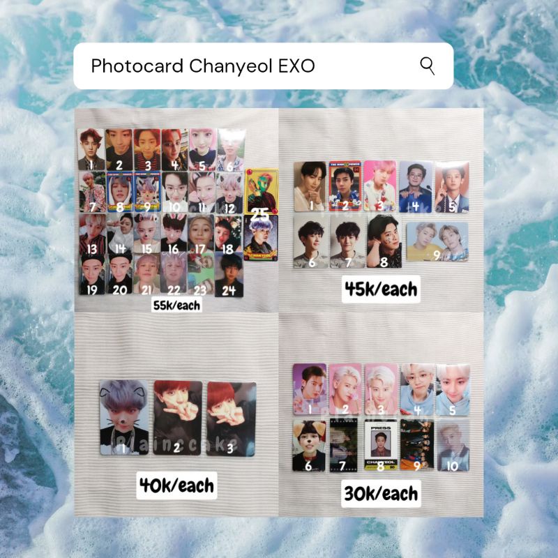 Jual Photocard PC Chanyeol EXO Cy PCY | Shopee Indonesia