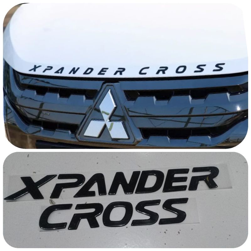 Jual EMBLEM LOGO TULISAN HURUF XPANDER CROSS ENGINE HOOD DI KAP MESIN ...