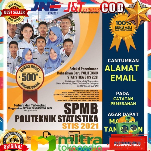 Jual Buku STIS 2021 Materi dan Latihan Soal SPMB STIS 2021 dan ...