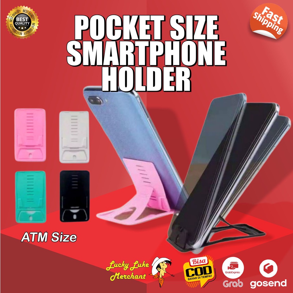 Jual Stand Holder Mini Portable ATM Pocket Size Dudukan Smartphone ...