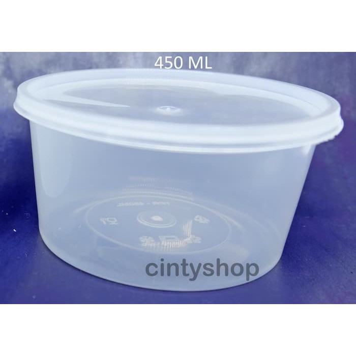 Jual Thin Wall Bulat 450ml / Mangkok Plastik dengan tutup 450ml Isi 25 Pcs | Shopee Indonesia