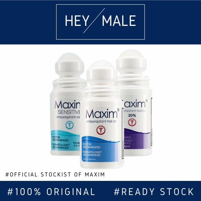 Jual MAXIM Anti Perspirant Roll On | Shopee Indonesia