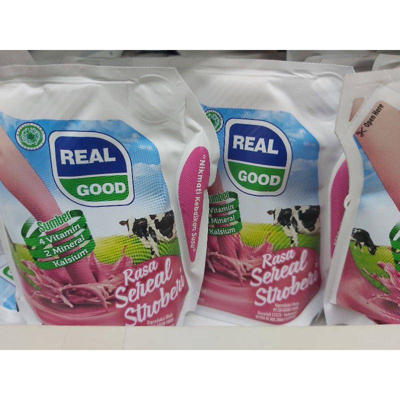Jual Susu Real Good Cokelat/Strawbery 125 ml | Shopee Indonesia