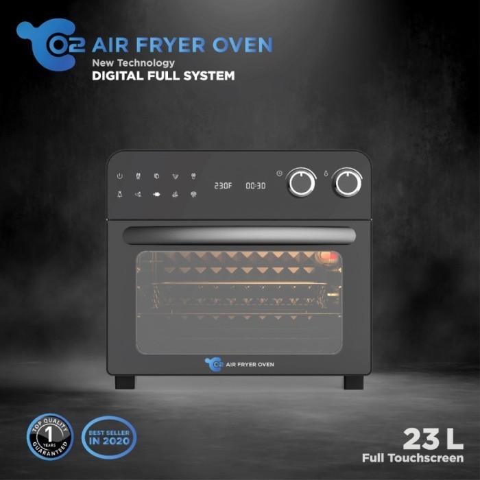Jual OXYNIC O2-AFO OXYNIC AIR FRYER OVEN FULL TOUCHSCREEN 23 Liter ...