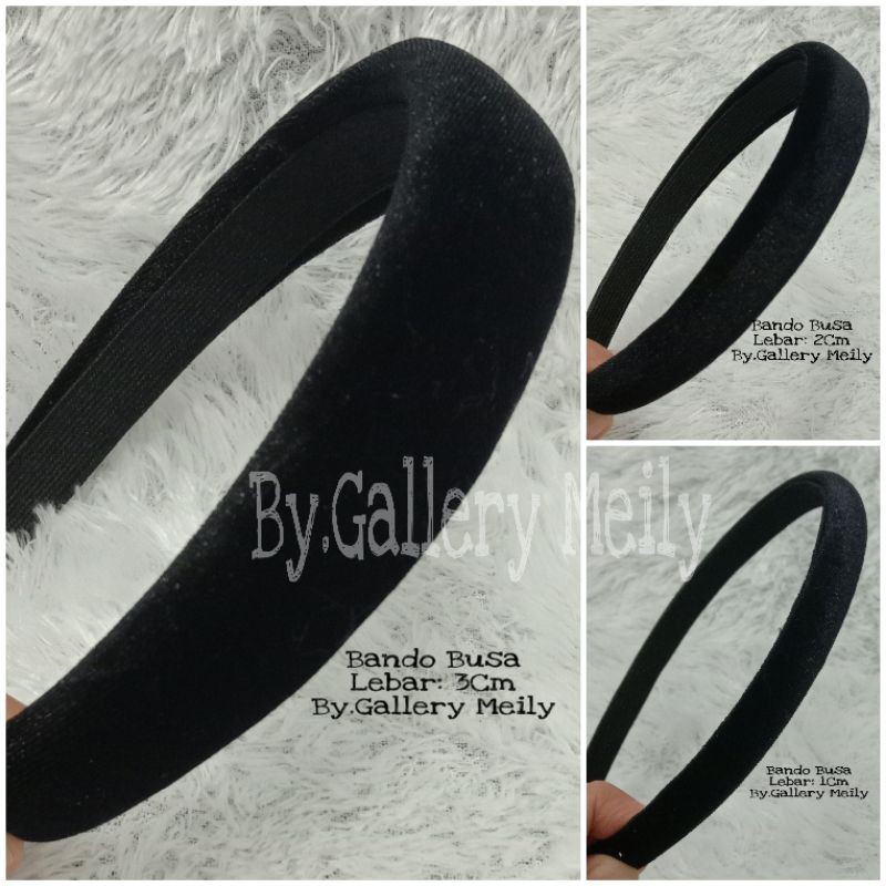 Jual Gallerymeily Bando hitam busa bludru (bisa cod) | Shopee Indonesia
