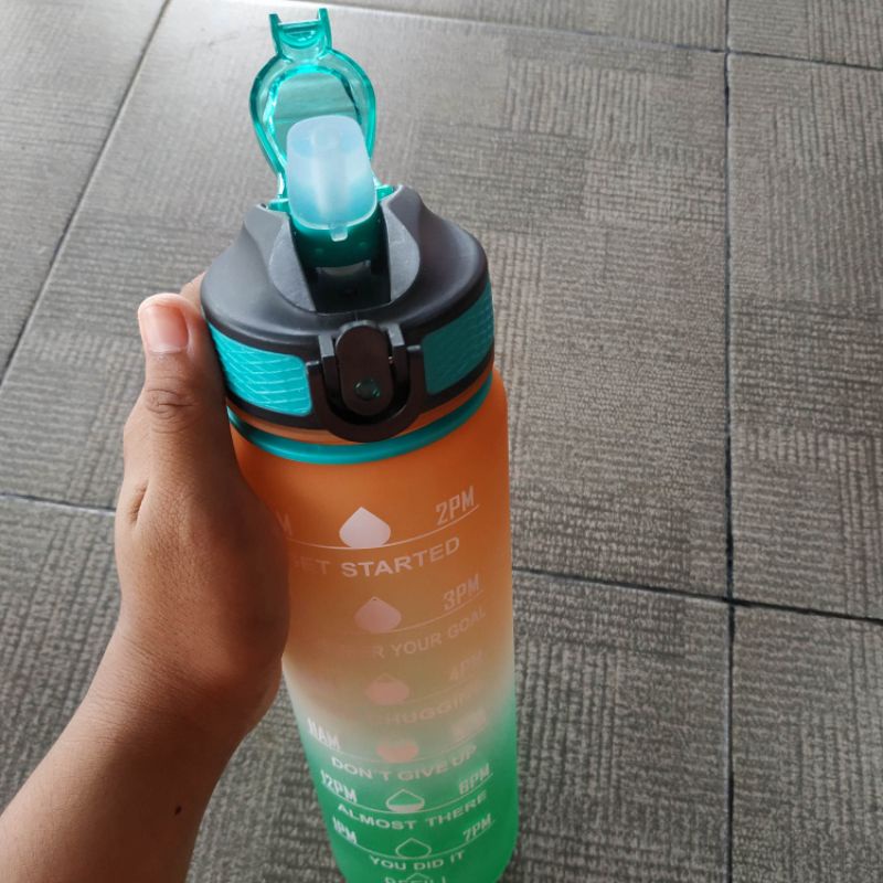 Jual Botol minum viral tritan 1 liter | Shopee Indonesia