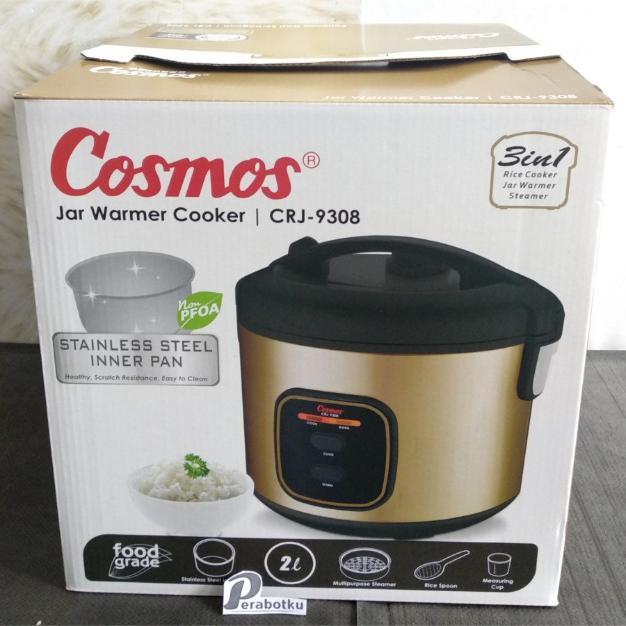 Jual Magicom Cosmos CRJ-9308 3 In 1/ Rice Cooker 2Liter Stainless Steel ...