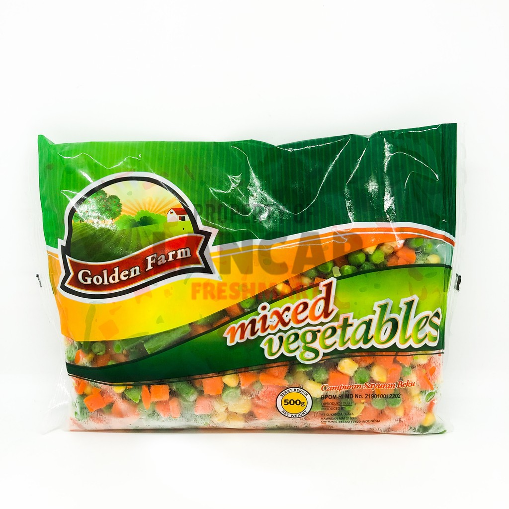 Jual GOLDEN FARM MIX VEGETABLES / SAYURAN BEKU 500GR | Shopee Indonesia
