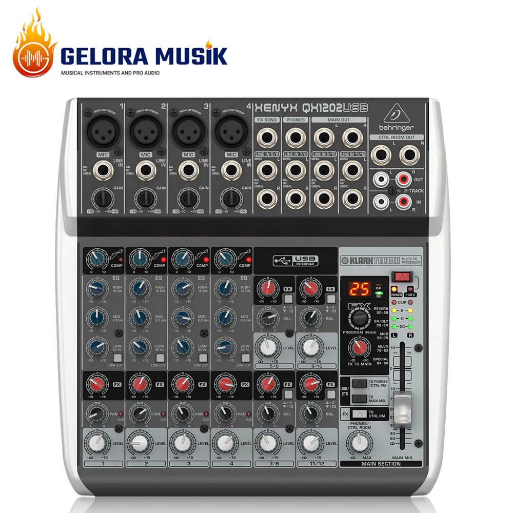 Jual Behringer QX1202USB 12 Channel Mixer with USB Audio Interface ...