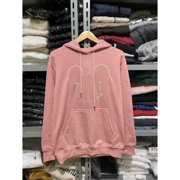 Jual COD SALE Hoodie Sweater Pria Wanita HNM Mickey Mouse Disney Chest ...