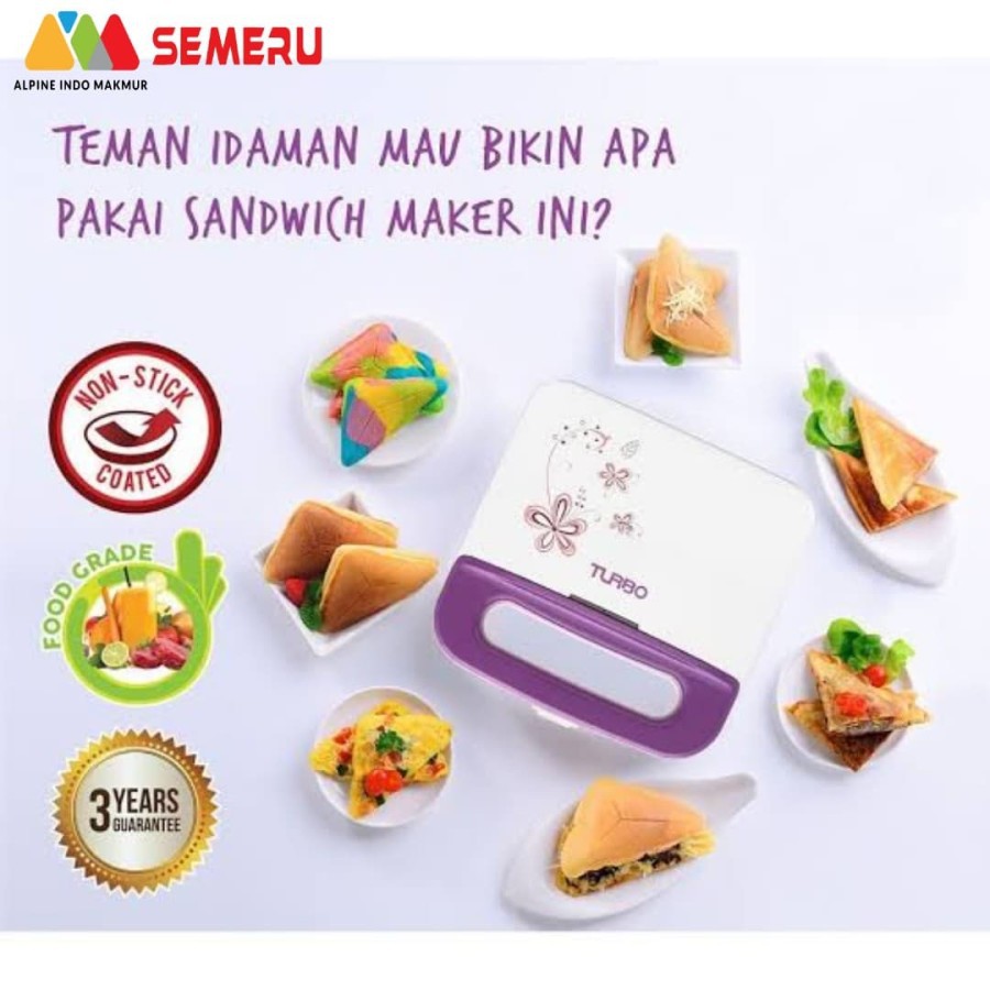 Jual TURBO SANDWICH MAKER 400 WATT EHL-5038 GARANSI RESMI | Shopee ...