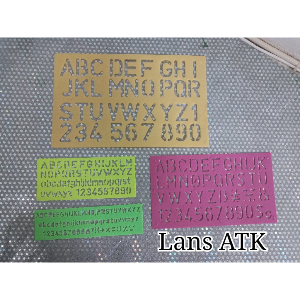 Jual PENGGARIS ABC SET LETTER COMBO SET / PENGGARIS SABLON (LETTER ...