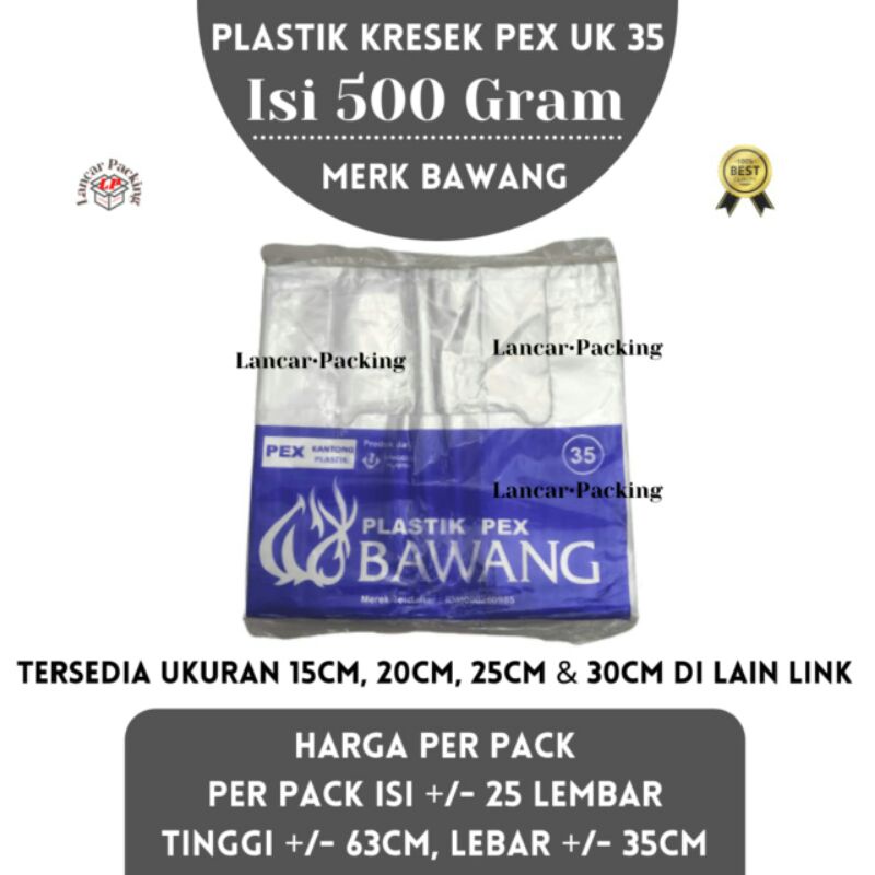 Jual Plastik kresek PEX 30 / Kantong Plastik PEX 35 / Kresek PEX 30 / Kresek PEX 35 (Bawang ...