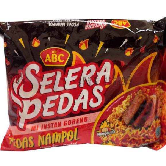 Jual ABC Selera Pedas Mie Goreng Instant Pedas Nampol Rasa Sapi Pedas ...