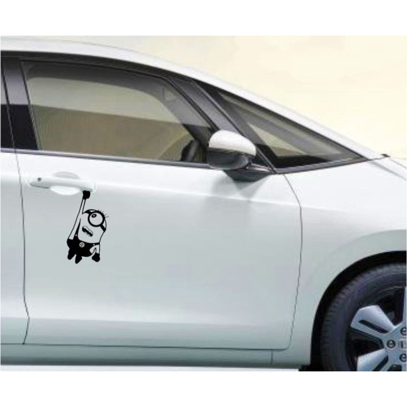 Jual Stiker Minnion Menggantung / Stiker Mobil / Stiker Handle Pintu ...