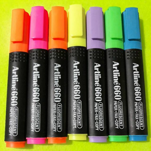 Jual Highlighter Stabilo Artline 660 4.0mm ECER!!!!!!! | Shopee Indonesia