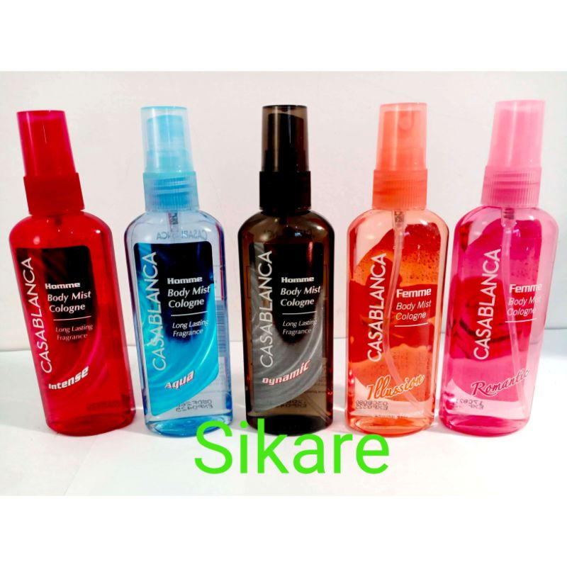 Jual Casablanca Body Mist Cologne Spray 100 ml | Shopee Indonesia