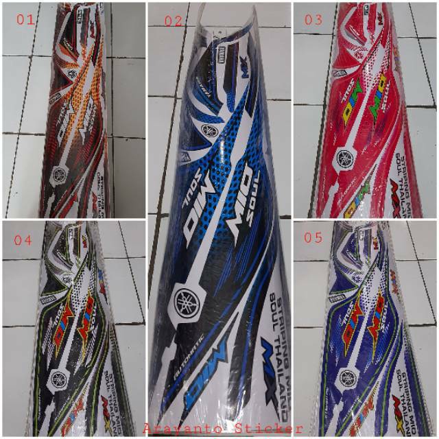 Jual Sticker Stiker Striping Mio Soul Mx Variasi 2(Bisa COD) | Shopee ...