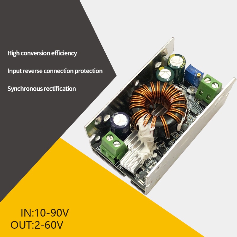 Jual 100W High Voltage Step Down 10-90V to 1.5V-60V 6A DC-DC Power Buck ...