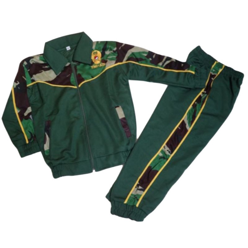 Jual baju setelan training anak loreng tni | Shopee Indonesia