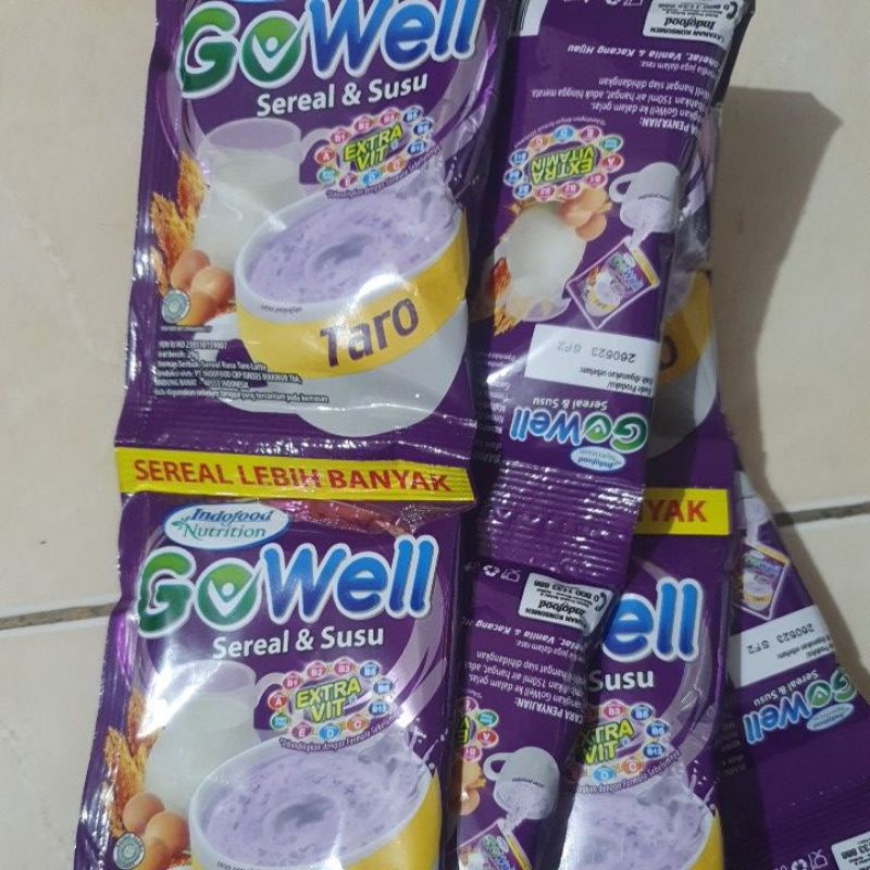 Jual Sereal Susu GOWELL Sachet 29gr (Cokelat / Taro) | Shopee Indonesia