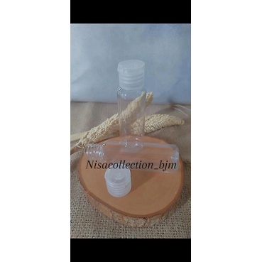 Jual Botol FLIPTOP PET Clear || Botol Bulat Flip Top Pet || Botol ...