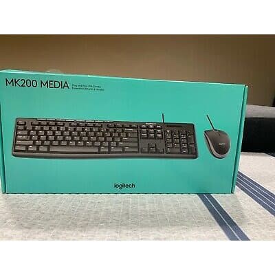Jual Logitech KB + Ms MK200 MULTIMEDIA USB | Shopee Indonesia