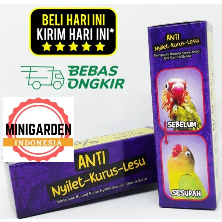 Jual OBAT BURUNG ANTI NYILET KURUS LESU vitamin burung obat cacing ...
