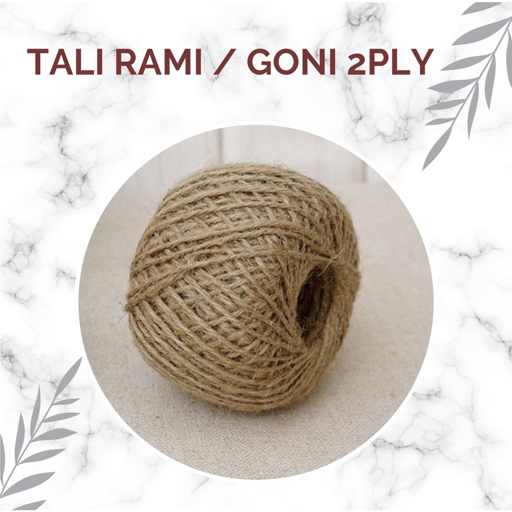 Jual TALI RAMI / TALI GONI 2 PLY / TALI AESTHETIC / RUSTIC | Shopee ...