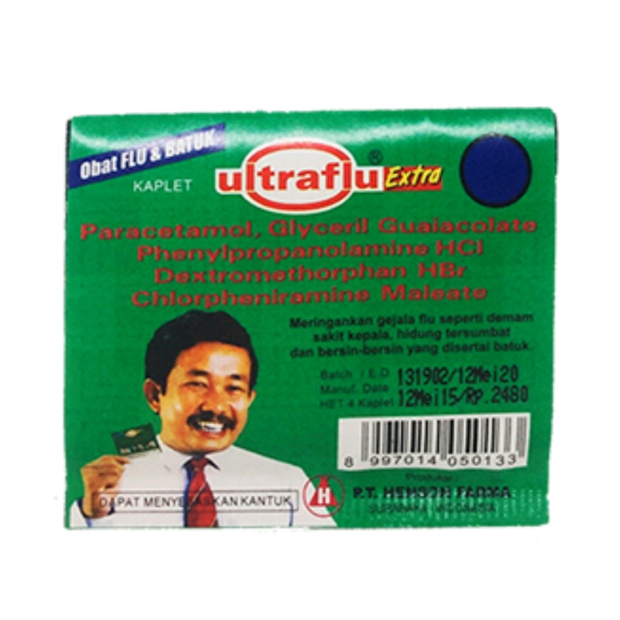 Jual Ultraflu Strip 4 Tablet Ultraflu PE Extra Ekstra Obat Ultra Flu ...
