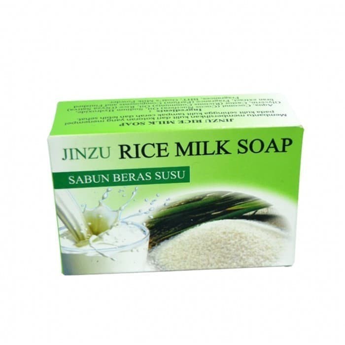 Jual JINZU Sabun Mandi Batangan Beras Susu Rice Milk Hijau | Shopee ...