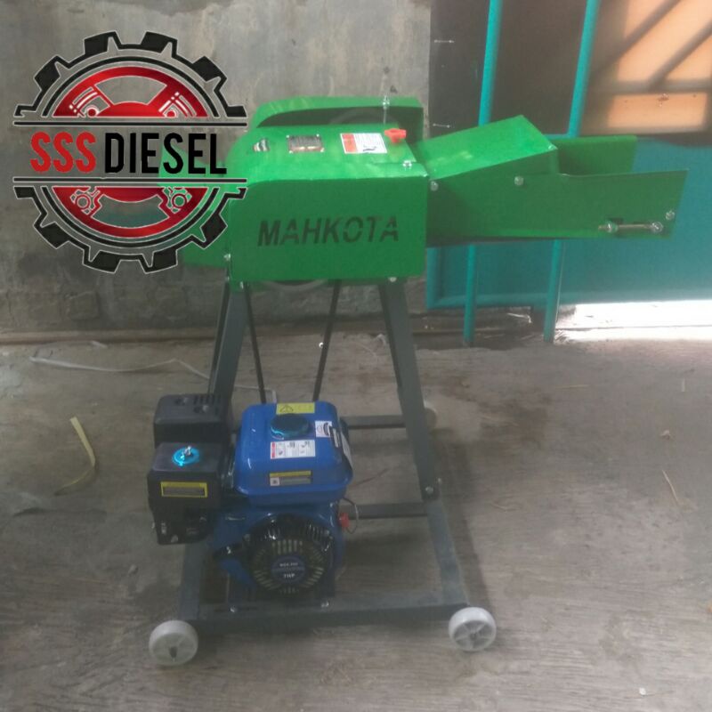 Jual mesin pencacah rumput mahkota mcc 6-200 lengkap mesin | Shopee ...