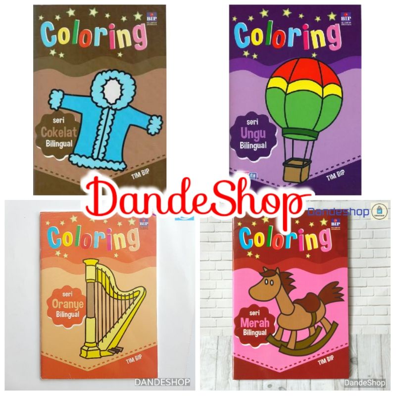 Jual Coloring BIP Seri Oranye Pink Coklat Ungu Bilingual - Buku ...