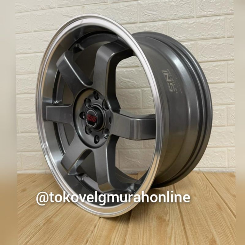Jual Tvmo Velg mobil Ring 17 hole 8 volk Rays TE37 Gunmetal Polish lip (cv 105) | Shopee Indonesia