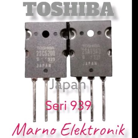 Jual TR TOSHIBA C5200 A1943 ORI ASLI JAPAN SERI 939 2SC5200 2SA1943 | Shopee Indonesia