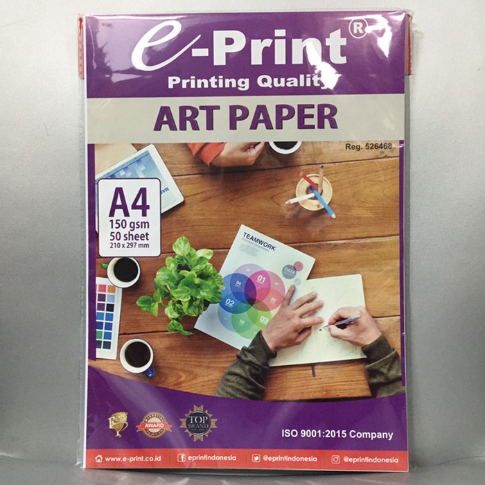 Jual Art Paper e-Print 150 gsm A4 50 sheet Kertas Art Paper 50 lembar ...