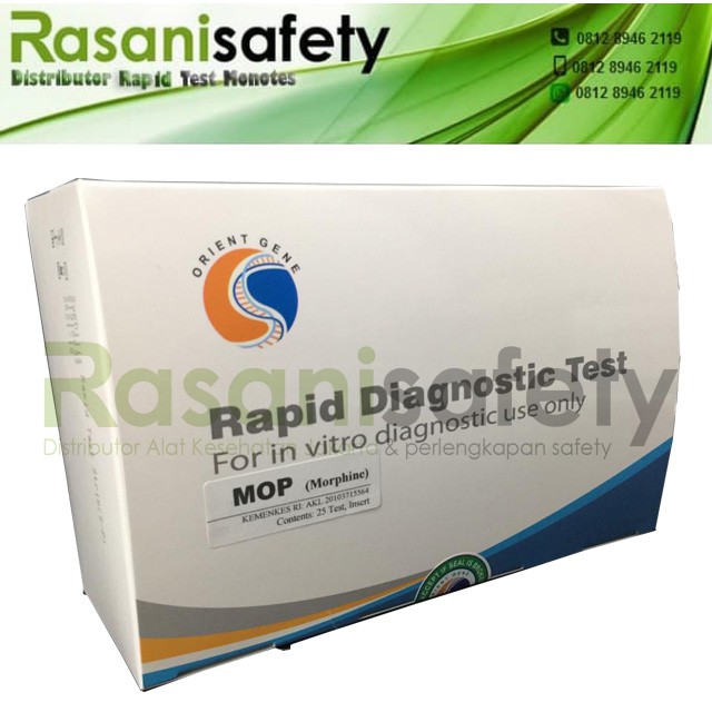 Jual Orient Gene Test Drug Cassette Rapid Morphine Isi 25 Alat Tes ...